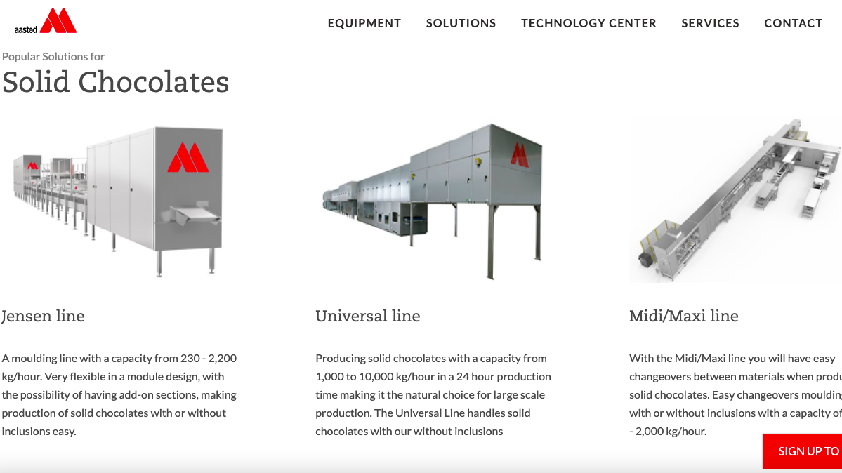 Chocolate Factory Production Line - G&D Machinery